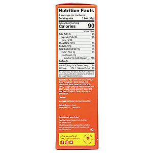 Aldens Organic New School Orange Cream Ice Cream Bars, 3 Fluid Ounce - 4 count per pack - 12 packs per case.