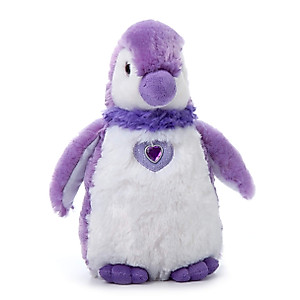 The Petting Zoo, Posh Penguin Stuffed Animal, Gifts for Girls, Purple Penguin Plush Toy 12 inches