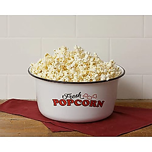 Enamelware - Large Popcorn Bowl