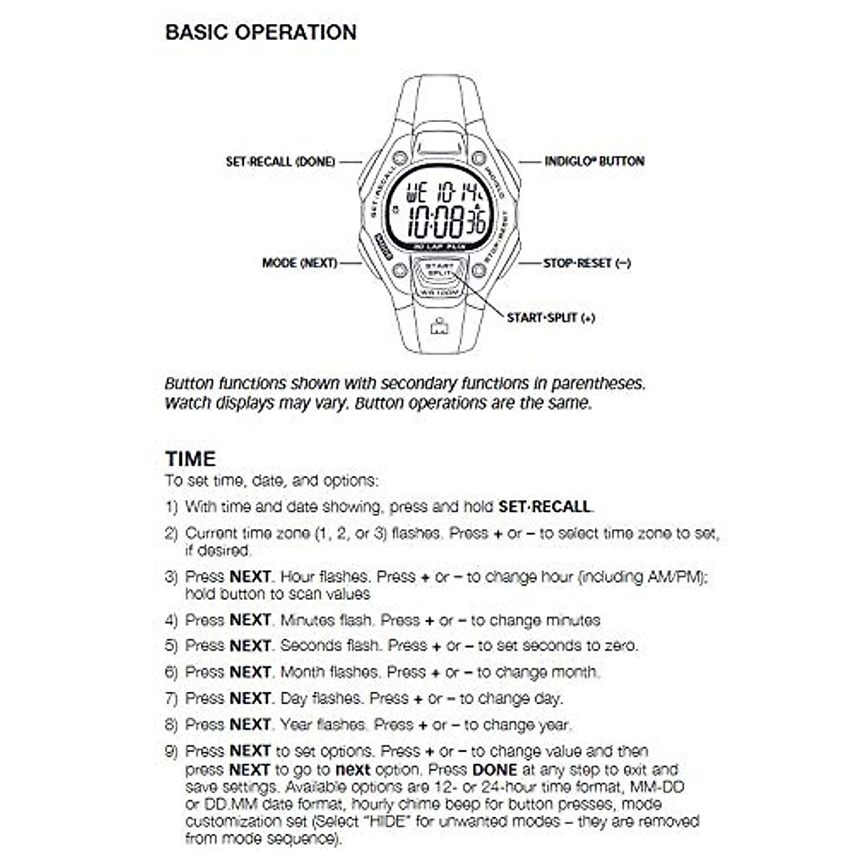 TIMEX Men's IRONMAN Classic 30 38mm Watch – Gray & Black Case Negative Display with Black Resin Strap