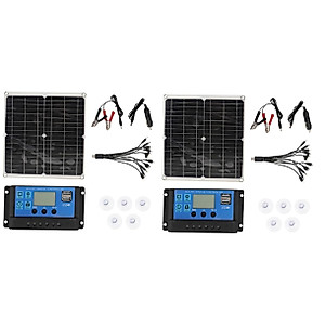 2 Sets Solar Panel Controller Set USB Batteries USB a Charger auto Battery crystalline Solar Panel Mono Solar Panel Solar Cell Panel with Controller eva Solar Charger car v5