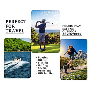 Stogie Safe Travel Humidor Cigar Case Travel - Fits up to 11 Cigars- Waterproof Crushproof Cigar Cases for men | cigar travel humidor case for cigar humidors travel