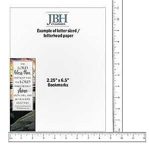 JBH Creations Blessings from Scripture Bible Verse Bookmarks - Pack of 48