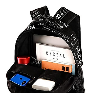 VBFOFBV Travel Backpack, Laptop Backpack for Women Men, Fashion Backpack, Blackboard Periodic Table of Chemical Elements