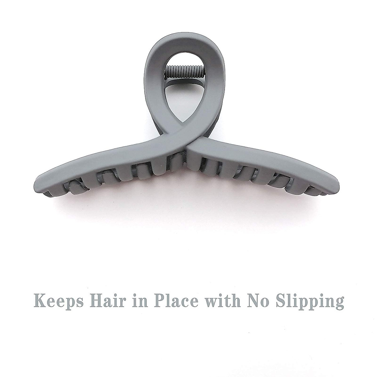 Nalodu 4.3 Inch Hair Claw Clips Large No Slip Big Matte Jaw Butterfly Clip for Thin Fine Thick Hair Women, 4 Pack