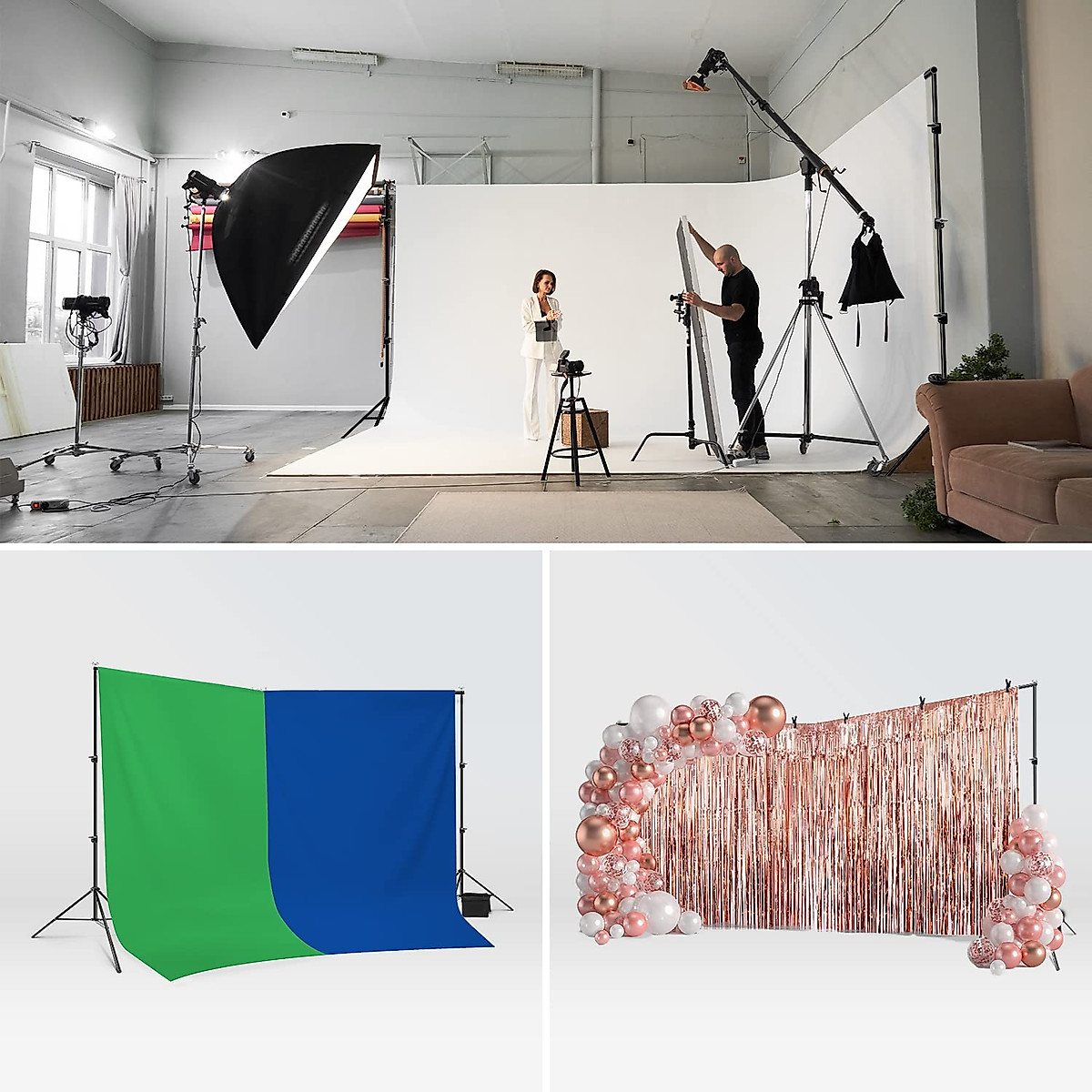 Julius Studio 360° Angle Rotation Crossbar Extend Connector Backdrop Stand Pivot Hinge Position Locator, JSAG806