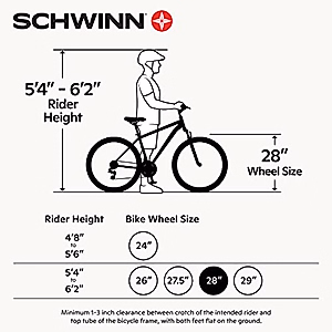 Schwinn GTX Elite Comfort Adult Hybrid Bike for Men and Women, Dual Sport Bicycle, 700c Wheels, 18-Inch Step-Over Aluminum Frame, 24-Speed Trigger Shifters, Mechanical Disc Brakes, Black/Yellow
