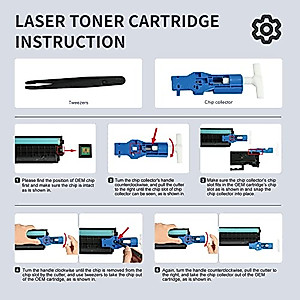 OA100 |141A NO Chip| Compatible Toner Cartridge Replacement for HP 141A W1410A Work for M110we M110w MFP 140we M139we M140w (1 Black) W1410A