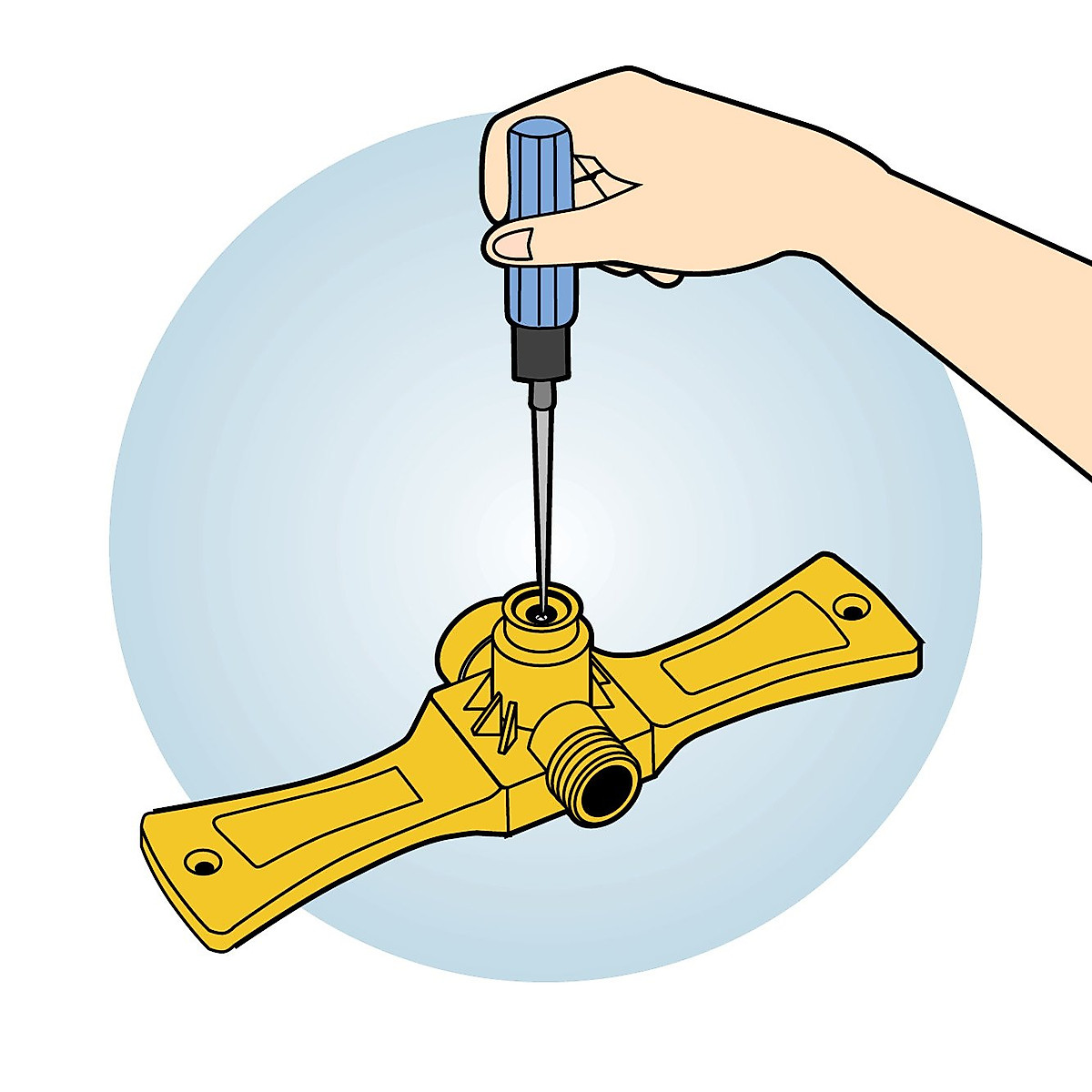 Orbit 58092N Port-A-Rain Hose Watering Sprinkler System , Green