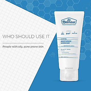 THE FACE SHOP Dr. Belmeur Clarifying Moisturizer | Advanced Moisturizer for Skin Oil & Moisture Balance | Dermatologically Tested,Mild Plant Based & Low-Irritant Formula,4.0 Fl Oz,K-Beauty