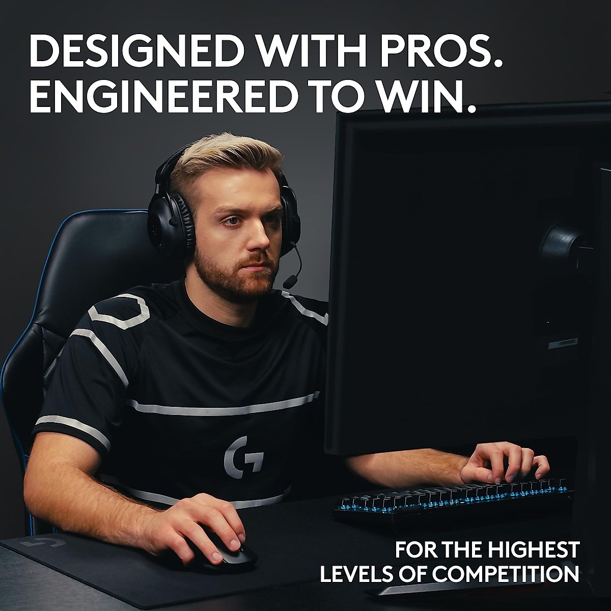 Logitech G PRO X TKL LIGHTSPEED Wireless Gaming Keyboard, Ultra-Portable Tenkeyless Design, LIGHTSYNC RGB, PBT keycaps, Linear Switches (GX Red) - Black