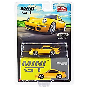 Truescale Miniatures RUF CTR Anniversary Blossom Yellow w/Black Stripes Limited Edition to 4800 Pieces Worldwide 1/64 Diecast Model Car by True Scale Miniatures MGT00358