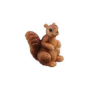 PHNAM Garden Statue,Miniature Squirrel Resin Random 6Pcs,Outdoor Lawn Decoration Gardening Doll House Flower Bonsai Potted Plant Decoration Statue