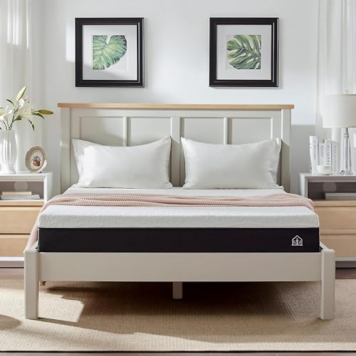 SERENITY HOME 12 inch Full Size Mattress Memory Foam Mattress with Ventilated Cooling Gel Foam| Stress Relief Mattress Full Size Bed | Full Mattress in a Box | Medium Firm | Full | 12 Inches, White