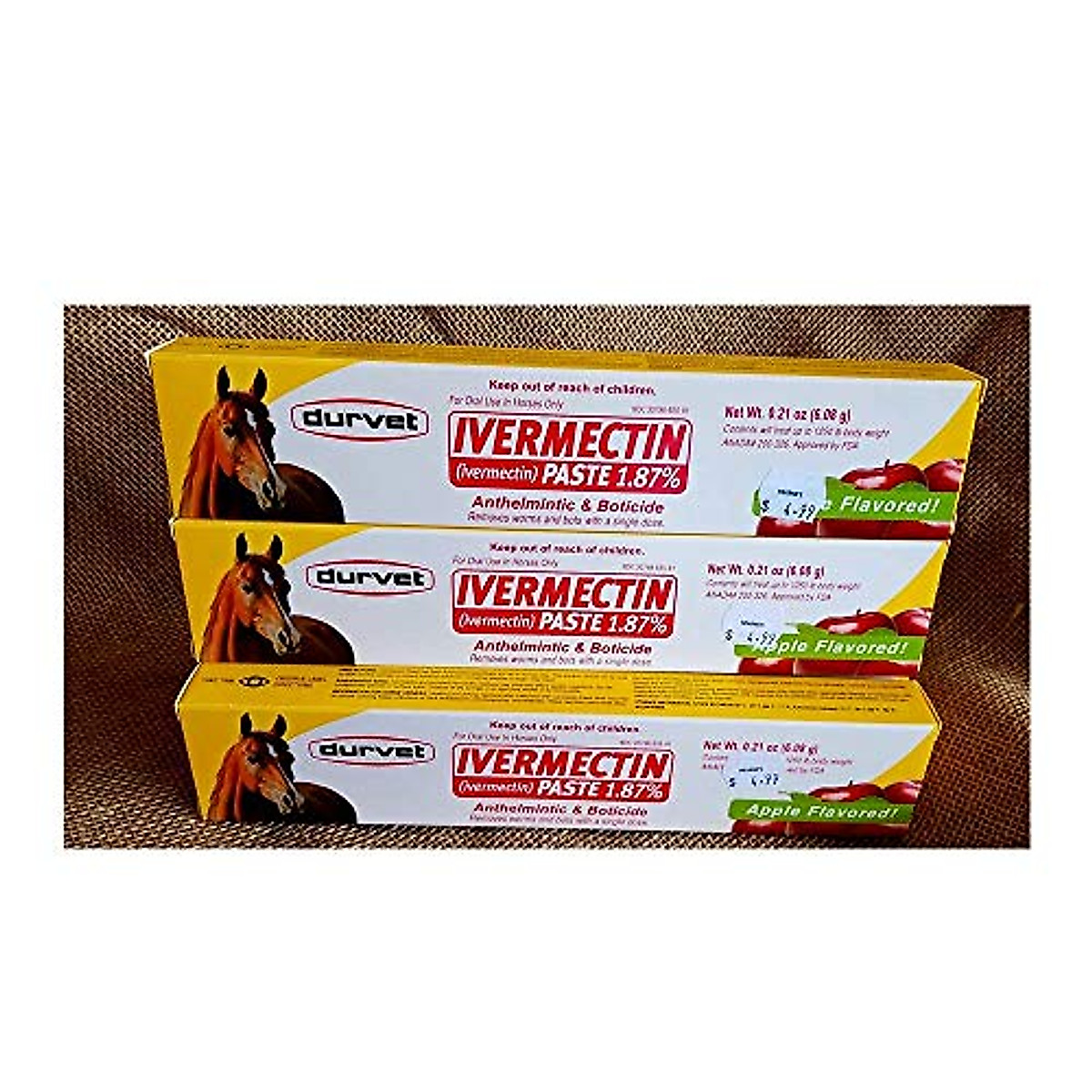 Durvet Ivermectin Paste - 6.08g dose 1.87% Apple Flavor (New Version)