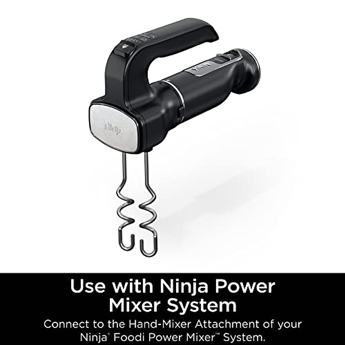 Ninja XSKDOUGHHK Foodi Dough Hooks for Power Mixer System (CI100 Series), Stainless Steel