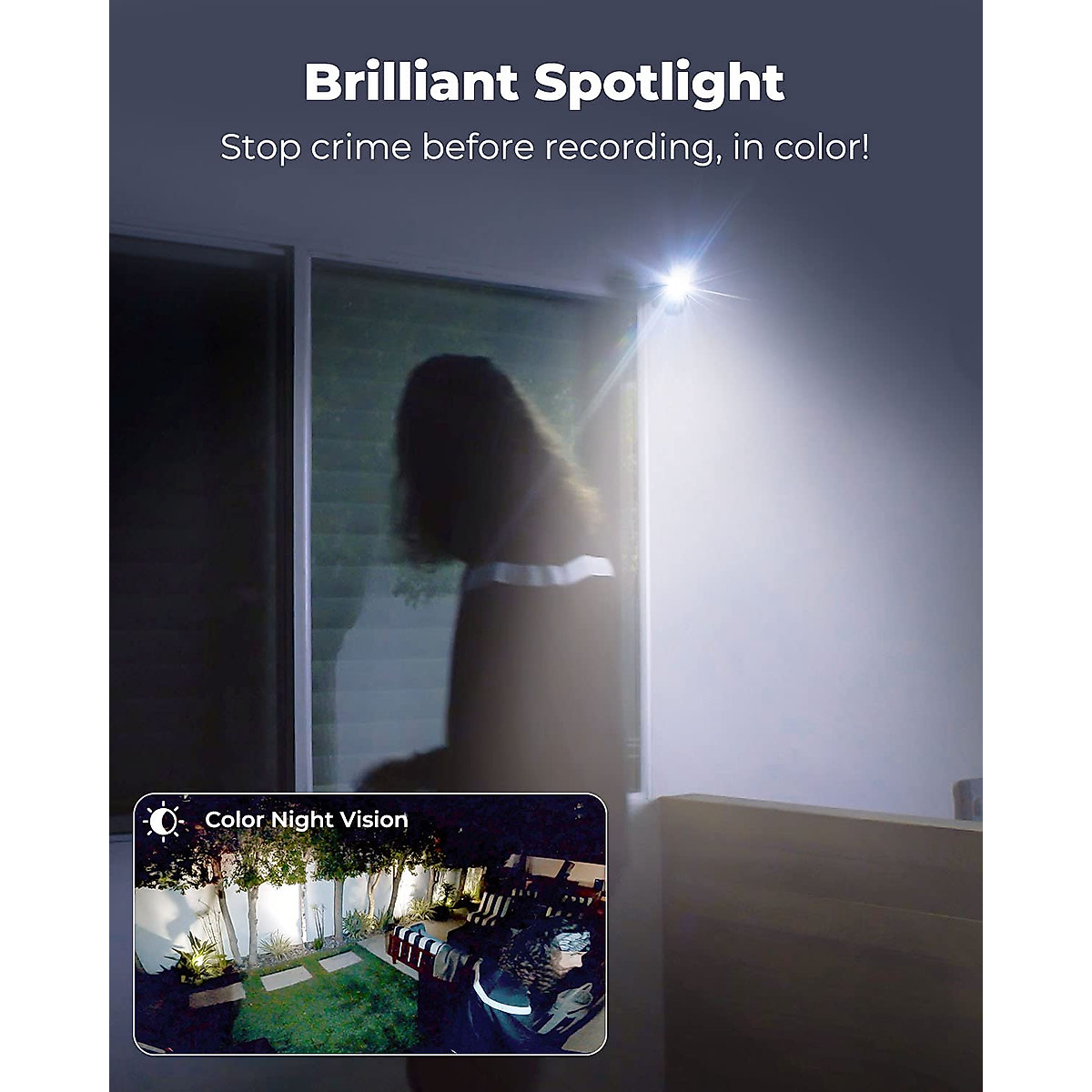 REOLINK 5MP Solar Security Cameras Wireless Outdoor, Argus 3 Pro+Solar Panel with 2K+ Color Night Vision, 2.4/5GHz WiFi, Human/Vehicle Detection, No Hub Needed(2 Pack)