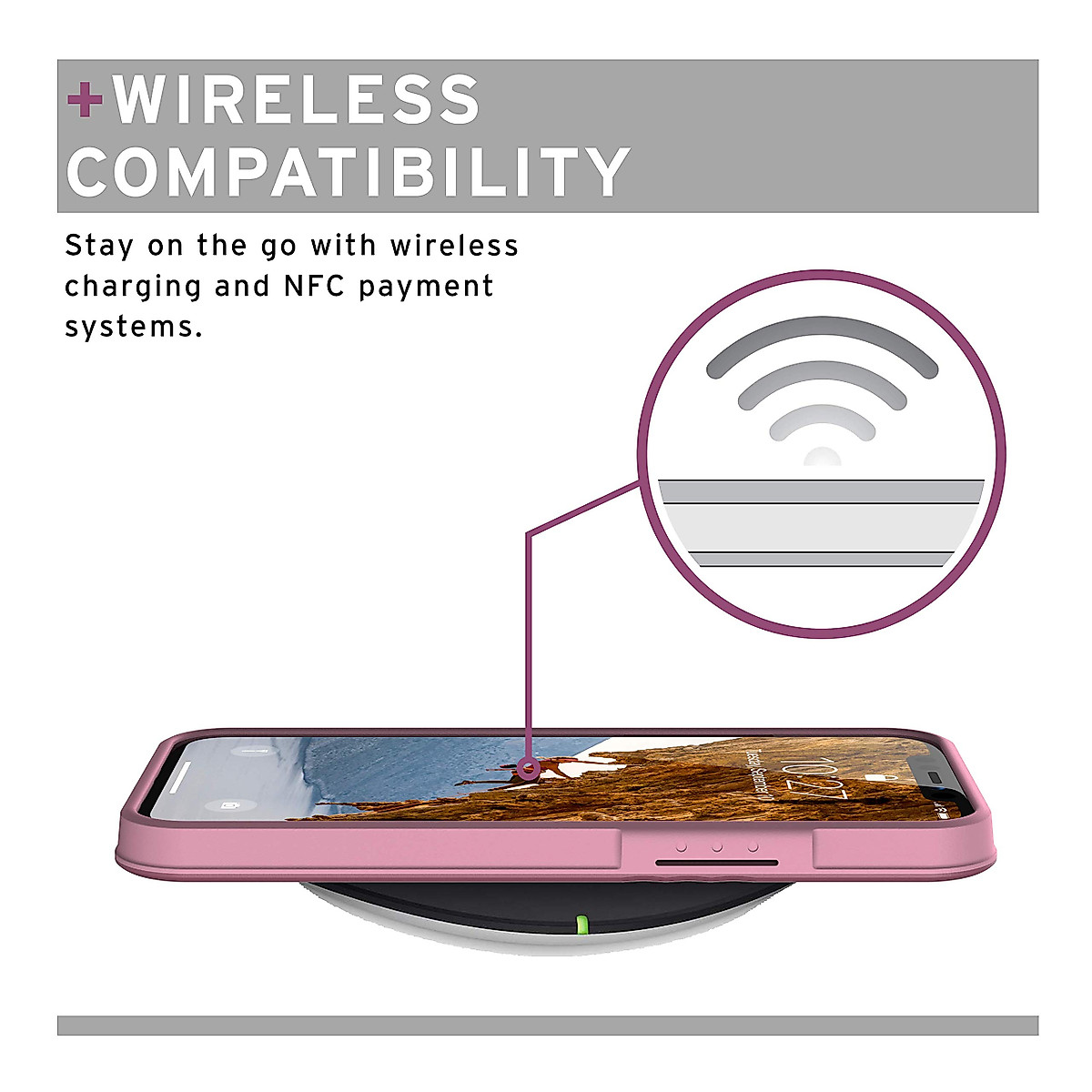 URBAN ARMOR GEAR [U] by UAG Designed for iPhone 12 Case/iPhone 12 Pro Case [6.1-inch screen] Anchor Shock Absorbing Slim Fit Sleek Stylish Protective Phone Cover, Matte Dusty Rose