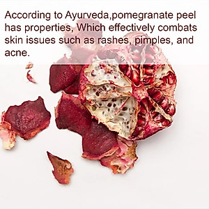 minature Pomegranate Peel Powder (Punica granatum) | 100% Pure and Natural | 227g(8oz) (1/2 lb) | Non-GMO | Rich in anti-oxidants and Vitamin C| Skin and Hair Mask | Resealable Zip Lock Pouch