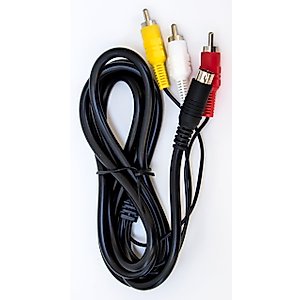 Old Skool Sega Genesis 2, 3, Nomad, or 32x Standard AV Cable (Bulk Packaging)