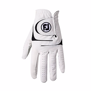 FootJoy Men's WeatherSof Golf Glove White Large, Worn on Left Hand