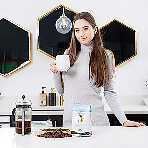 Tyler’s Acid Free Organic Ground Coffee - 100% Arabica Full Flavor - Neutral pH - Caffeinated No Bitter Aftertaste - Gentle on Digestion, Reduce Acid Reflux - Protect Teeth - For Acid Free Diets- Natural and Organic Blend for Common GI Issues 12 oz