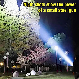 Three-Eyed Monster Mini Flash Super Power Flashlight, German Thumb Sized Flashlight, 3 Eyed Monster Mini Flashlight, Outdoor Small High Lumen Rechargeable Waterproof Pocket Flashlight (Silver+Black)