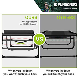 FUNDANGO Widen Lounge Chair for Adults, Adjustable 4-Position Reclining Folding Chaise Lounge Chair with Pillow for Camping, Outdoor, Beach, Pool, Patio, 2 Pack