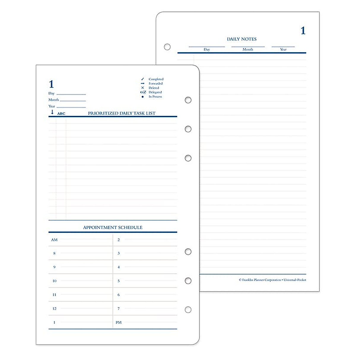 FranklinCovey - Undated Two Pages Per Day Month Pack (Pocket)