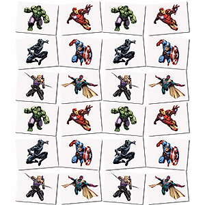 Avengers Temporary Tattoos - Assorted, 24 Pcs