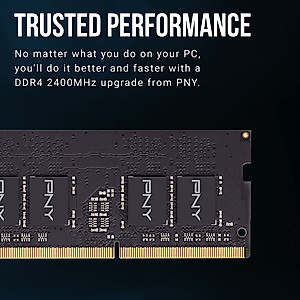 PNY Performance 8GB DDR4 2400MHz (PC4-19200) CL17 1.2V Notebook/Laptop (SODIMM) Computer Memory – MN8GSD42400