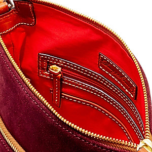 Dooney & Bourke Handbag, Suede Crossbody - Wine