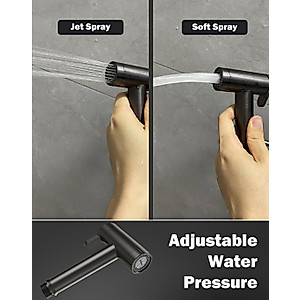 Brass Handheld Bidet Sprayer Head for Toilet and Bath, Durable Brass Handheld Bidet Sprayer for Adjustable Jet Spray in Toilet Bathroom