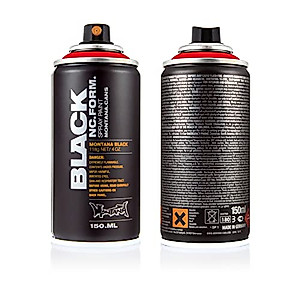 Montana Cans Montana BLACK 150ml Color, Code Red Spray Paint, 5.0 Fl Oz (Pack of 1)