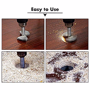 2-3/4 Inch 70mm Forstner Drill Bit Woodworking Hole Saw Wood Cutter, Professional Alloy Steel Wood Drilling Woodworking Hole Boring Bit Power Rotary Cutting Tool (Blue)