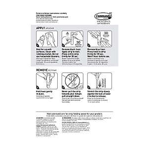 Command Clear Small Refill Strips, Holds up to 0.5 lb, 12 Replacement Strips, Re-Hang Clear Command Hooks or Wire Toggle Hooks, or Light Clips