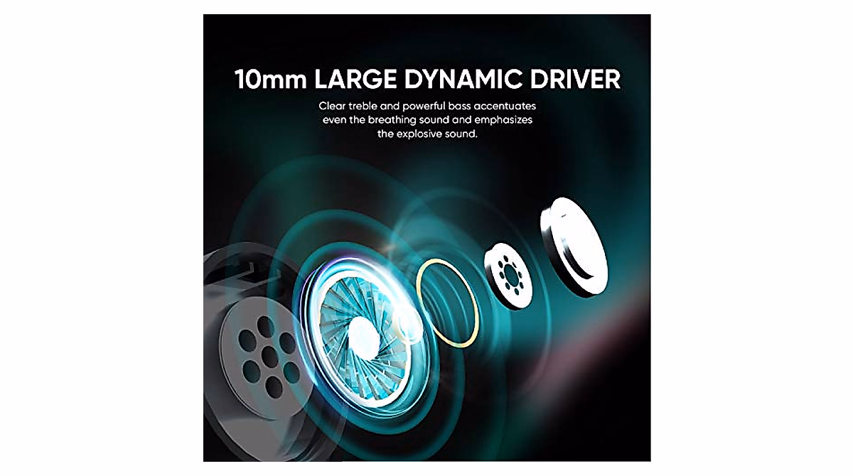 ABKO EC10 ANC Wireless Earbuds - Clear Sound, Mic, USB-C