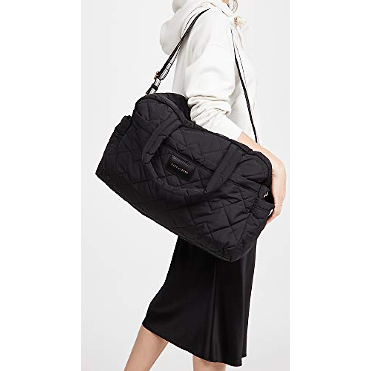 Marc Jacobs Quilted Nylon Large Bag, Black