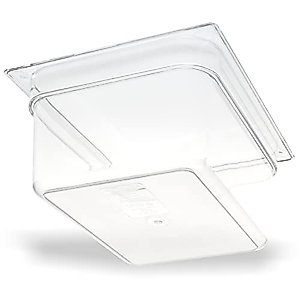 Carlisle FoodService Products 10222B07 Polycarbonate Half-Size Food Pan, 7.7 qt. Capacity, 12-3/4 x 10-3/8 x 6", Clear (Case of 6)