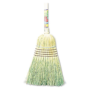 UNISAN Warehouse Broom, Corn Fiber Bristles, 42 Inch Wood Handle, Natural (932C)