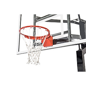 Goalsetter MVP 72" Glass In-Ground Height Adjustable Basketball Hoop System with Collegiate Breakaway Rim
