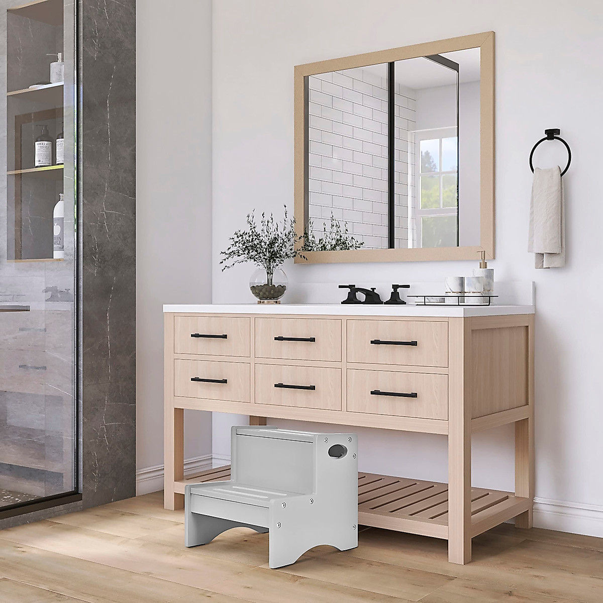 Dream On Me Little Steps Step Stool/Anti-Slid Base/Multipurpose Kids Step Stool/Sturdy & Solid Stool for Kids