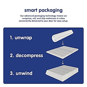 Vibe Gel Memory Foam Mattress, Fiberglass Free, 12-Inch CertiPUR-US Certified Bed-in-a-Box, California King, White