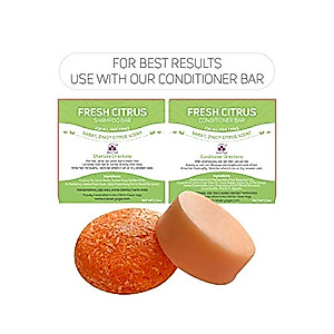 Clever Yoga Wave Natural Shampoo Bar Variety Pack - Handmade, Non-GMO & Vegan, Fresh Citrus, Argan Oil & Unscented Organic Shampoo Bar Set For Shiny Hair for Women & Men, Long-Lasting (80-120 Uses)
