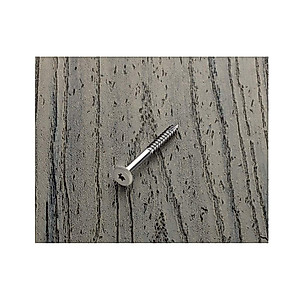 Headcote Stainless Steel Fascia Screws 9 x 1-7/8" T-20 Star Drive Gray 100 Pieces