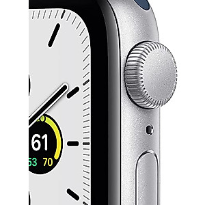 Apple Watch SE (GPS, 40mm) - Silver Aluminum Case with Abyss Blue Sport Band (Renewed)