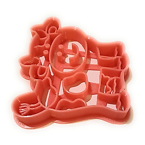 T3D Cookie Cutters Cow Cookie Cutter, Suitable for Cakes Biscuit and Fondant Cookie Mold for Homemade Treats, 3.48inch x 3.11inch x 0.55inch