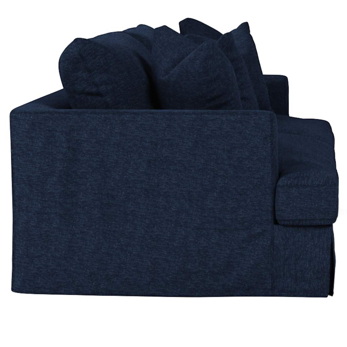 Sunset Trading Newport Slipcovered Sofas, Large 94" Wide Stationary, Performance Fabric Navy Blue (SY-130000-391049)