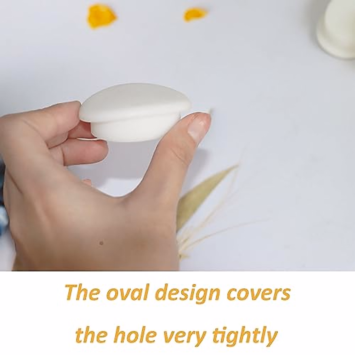 JILINWEI Hole Plug Kit for Generac Generators Home Use,4 Pcs Base Hole Adapter for Generac Whole House Air Cooled Generators,White