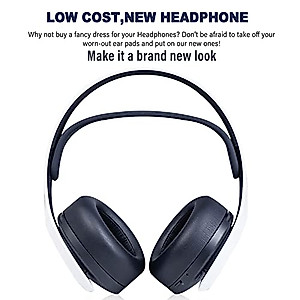 PS5 Ear Pads Replacement Ear Cushions for Sony Playstation 5 Pulse 3D PS5 Wireless Headphones, Headset Earpads, Ear Cups Repair Parts…